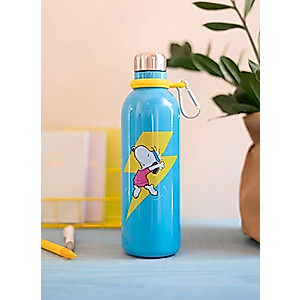 Grupo Erik Snoopy Metal Hot&Cold Bottle 500ml - 17 oz | Snoopy Gifts | Hot And Cold Water Bottle | 500ml Water Bottle | Water Bottle Metal | Cute Water Bottle