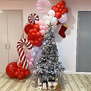 127PCS Pink and Red Balloon Garland Arch Kit DIY Valentines Day Balloons Arch Red Pink White Latex Balloons for Wedding Anniversary Women Girls Valentine’s Mother’s Day Christmas Party Decorations