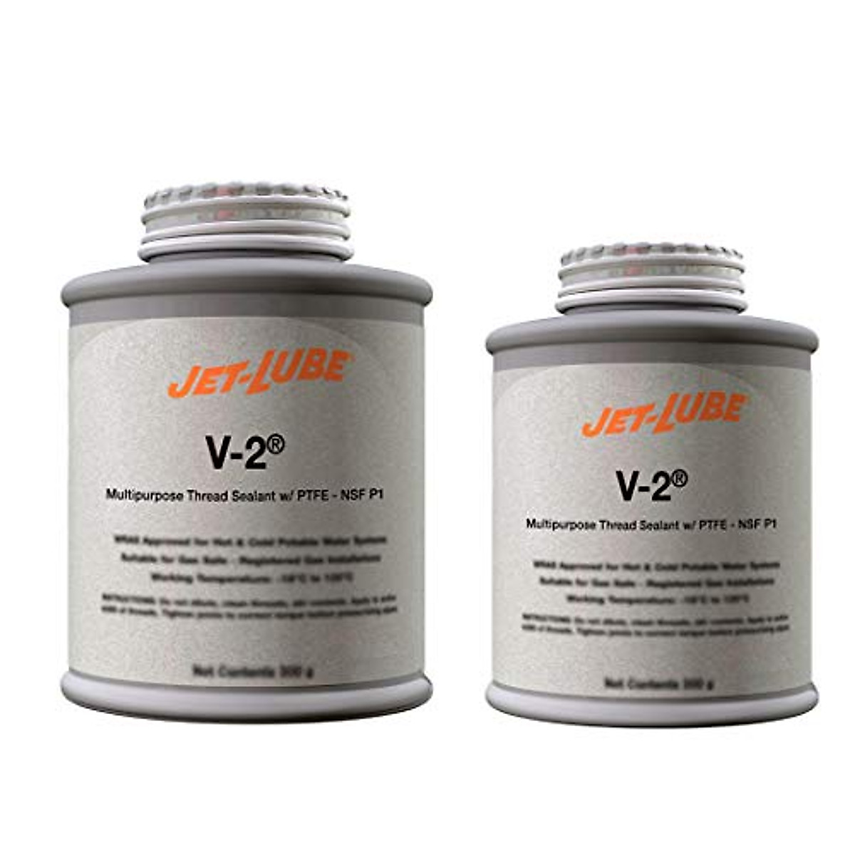 Jet-Lube V-2 - Multipurpose | Thread Sealant | Contaisn PTFE | Military Grade | Food Grade | Automotive Applications | Eco-Certified | Water-Resistant | 1/2 Lb.