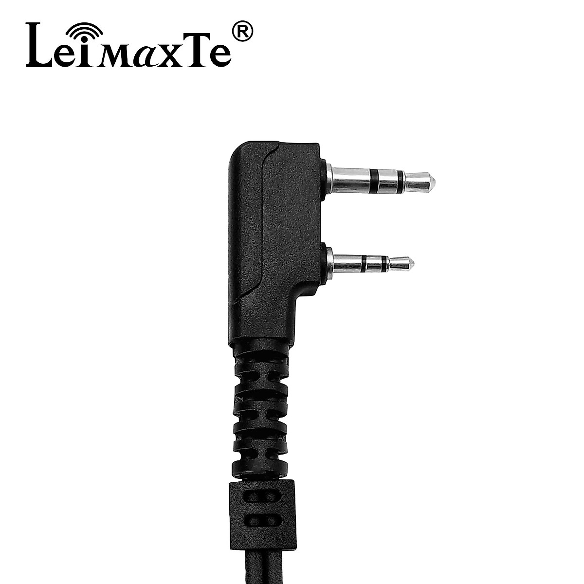 LEIMAXTE Two Way Radio Headset Compatible with Baofeng, Kenwood 2 Pin Walkie Talkie Surveillance Earpiece with Mic PTT, Acoustic Tube