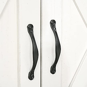 HOMCOM Farmhouse Sideboard Buffet Cabinet, Barn Door Coffee Bar Cabinet with Drawer and Adjustable Shelf, Kitchen Cabinet for Living Room, Entryway, White Wash