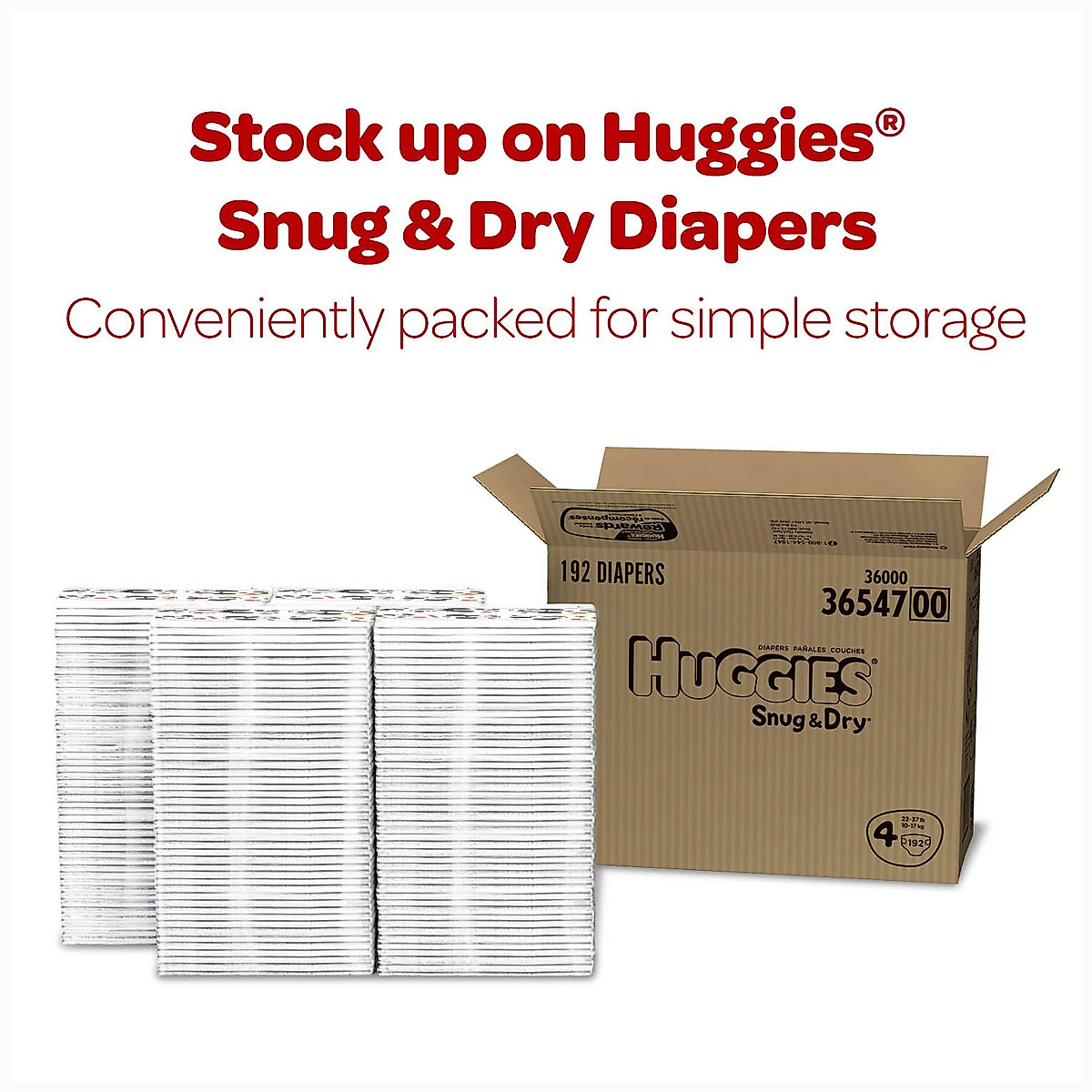 HUGGIES Snug & Dry Diapers, Size 1, 112 Count, BIG PACK (Packaging May Vary)