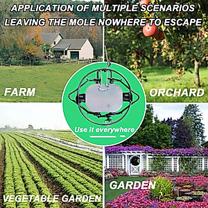 𝐀𝐧𝐢𝐦𝐚𝐥 𝐭𝐫𝐚𝐩 2 Packer Reusable Spring Traps Outdoor Traps are Responsive and efficientEasy to placeSuitable for a Variety of terrains Such as lawnsWoodsGardens (7in-2packer)