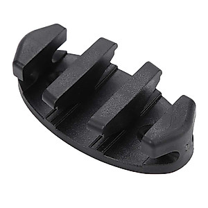 Zig Zag Cleat, Boat Folding Cleat 3.5 * 0.9 * 1.7 Inch Plastic Nylon Kayak Marine Dock Cleats for Canoes Boat Deck Marine Fishing Rigging Accessories (Black)