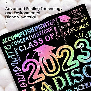MyPupSocks Custom Blanket for 2023 Graduation, Class of 2023 Graduate Success Blanket Personalized Graduate Throw Blanket for Daughter Son Niece Sister, Customized Graduation Gifts for Him Her 30x40