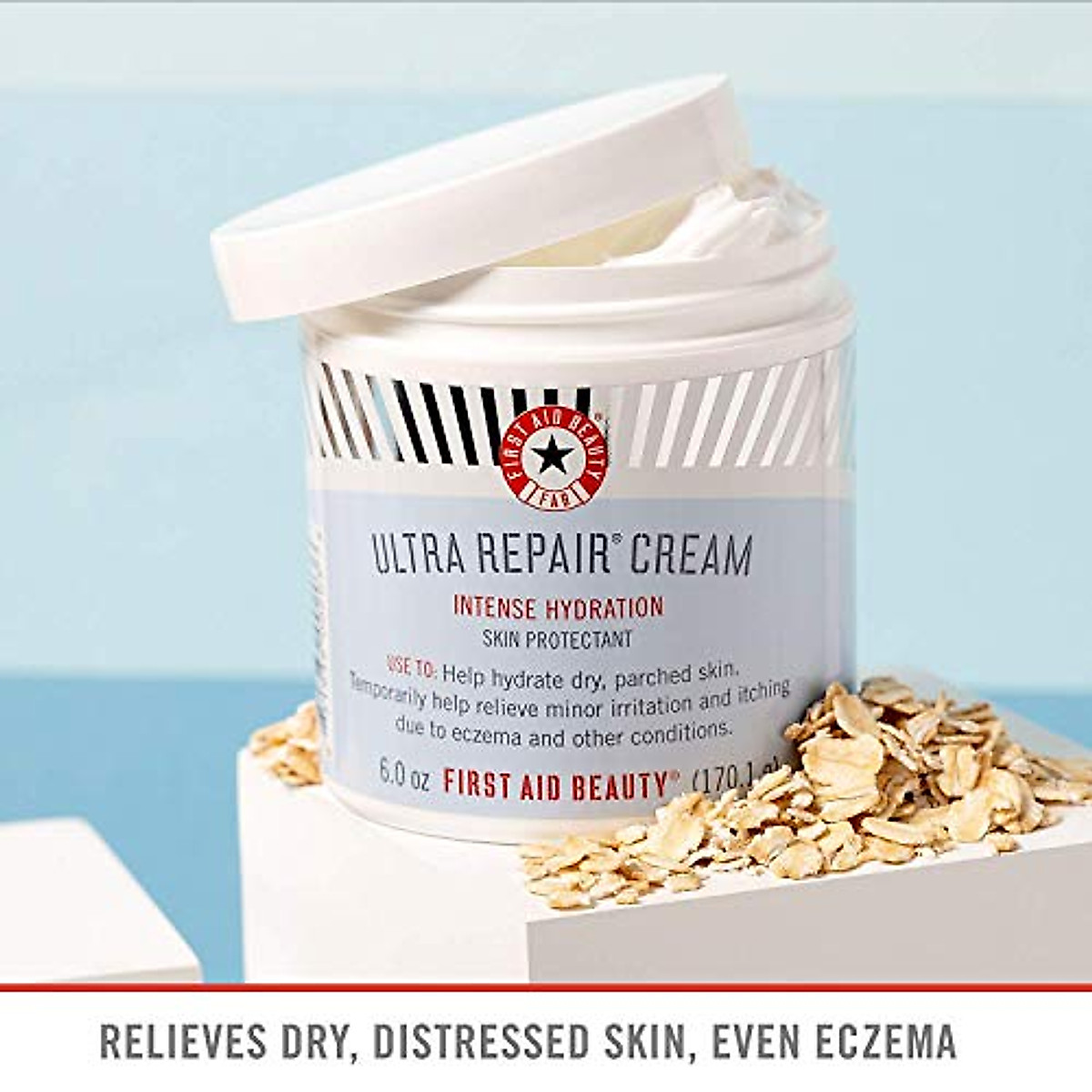 First Aid Beauty Bundle: KP Bump Eraser Body Scrub with 10% AHA and Ultra Repair Cream Intense Hydration Moisturizer