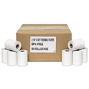 Thermal Receipt POS Paper Rolls (2-1/4" x 85' Thermal)