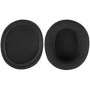 Geekria QuickFit Mesh Fabric Replacement Ear Pads for SteelSeries Arctis Prime Arctis PRO Arctis 9X Arctis 7 Arctis 5 Arctis 3 Headphones Ear Cushions, Headset Earpads, Ear Cups Repair (Black)