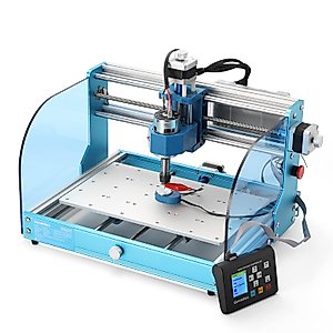 Genmitsu 3018-PROVer V2 Upgraded Desktop CNC Router Machine with GRBL Offline Control, Limit Switches & Emergency-Stop, XYZ Effective Working Area 284 x 180 x 40mm (11.2 x 7.1 x 1.6 inches)