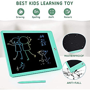 TEKFUN Kids Toys Toddlers Toys for Boys and Girls, 8.5in LCD Writing Tablets Drawing Pad for Kids, Light Doodle Pad Drawing Board for Toddlers, Gifts Toys for 3 4 5 6 7 Year Old Girls Boys(Green)