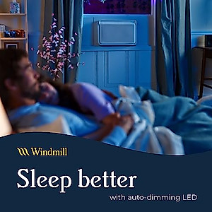 Windmill Smart Inverter Air Conditioner with Whisper Tech, Easy to Install, Ultra Quiet Window Air Conditioner, 35% More Efficient, Auto-Dimming LED Display, App and Voice-Enabled, 8,000 BTU