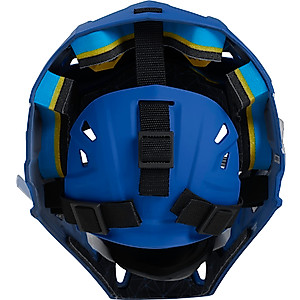 Rawlings | MACH Catcher's Helmet | Baseball | Junior (6 1/2" - 7") | Royal/White