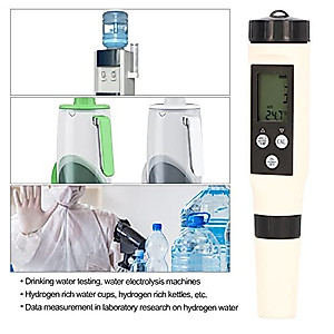 Hydrogen Water Tester, H2 Meter Hydrogen Tester Portable Water Quality Content Detection Probe BLE‑9002,for The aquaculture Industry Hospitals Swimming Pools Household tap Water Quality Testing
