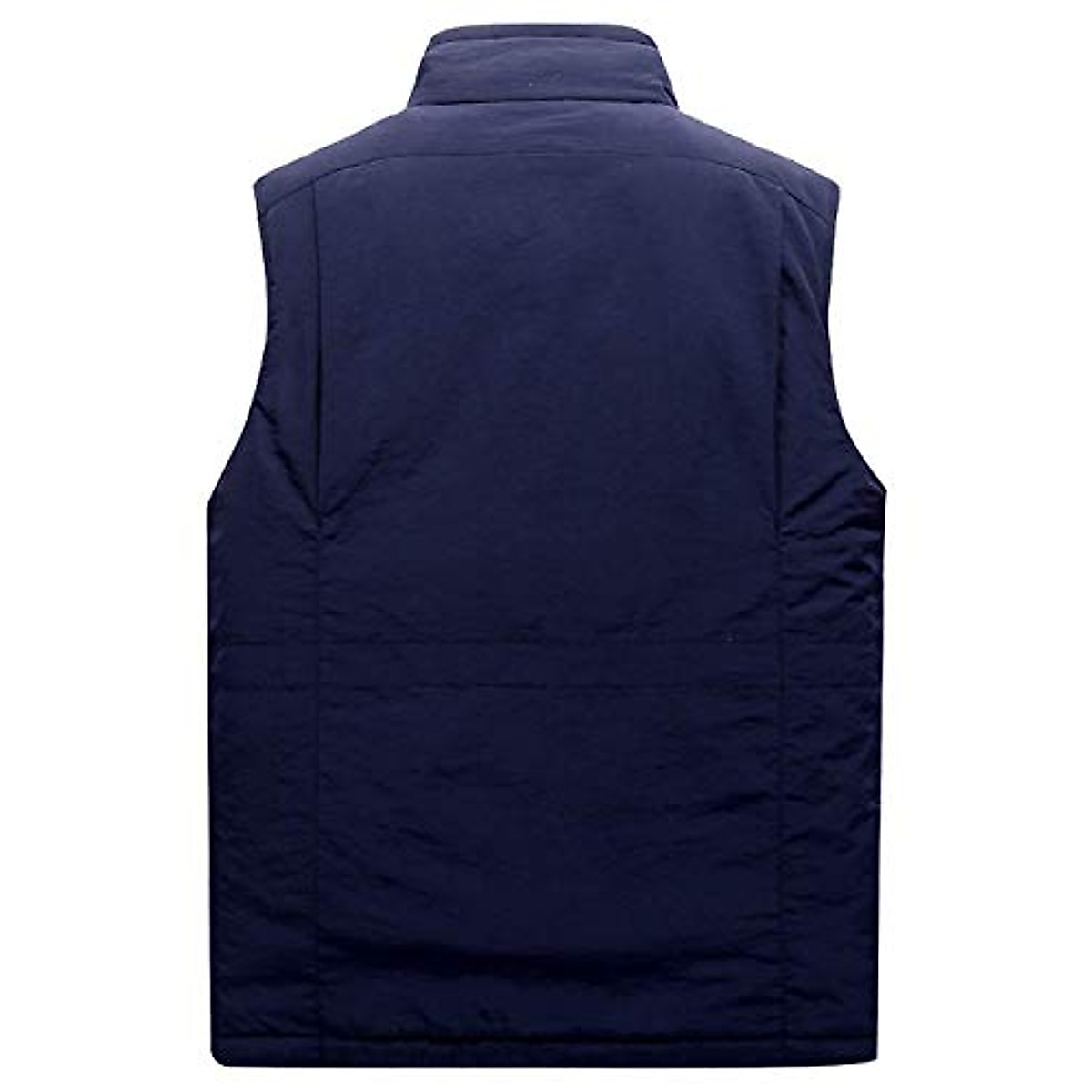 Vcansion Men's Winter Warm Puffer Vest Quilted Padded Sleeveless Jacket Army Green US M/Asian 2XL