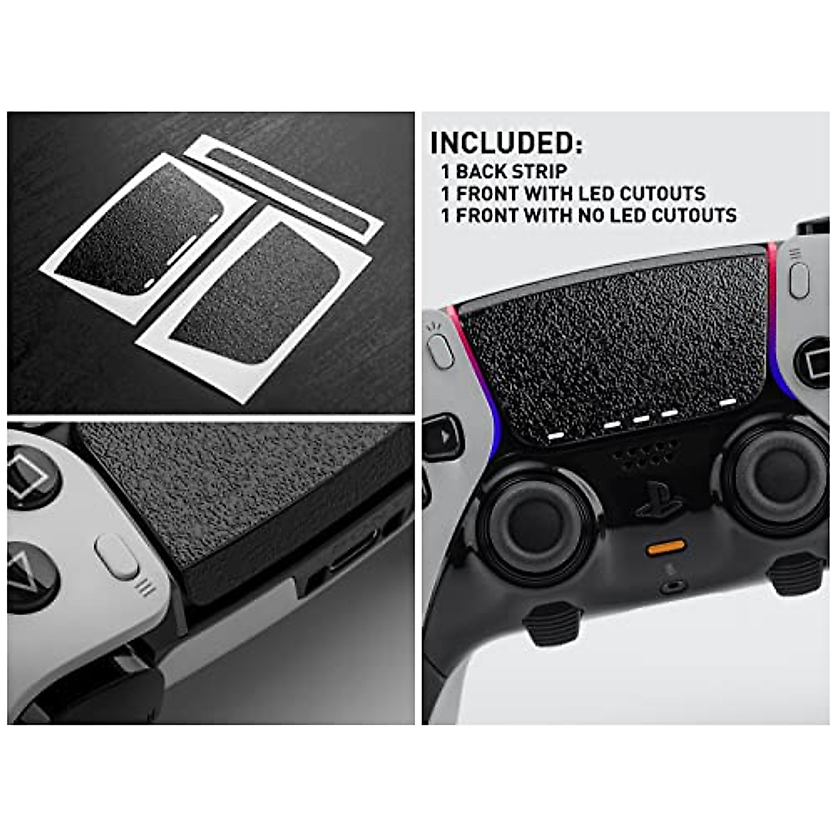 TouchProtect for Dualsense Edge | Skin to Protect, Add Style, & Enhance Your PS5 Controller's Trackpad with Texture! (Tactical)