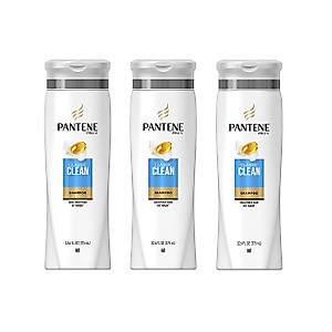 Pantene Pro-V Classic Clean Shampoo, 12.6 fl oz (Pack of 3) (Packaging May Vary)