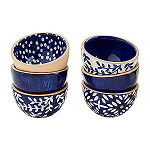 Mud Pie Stacked Dip Set, 2" x 3" dia, White