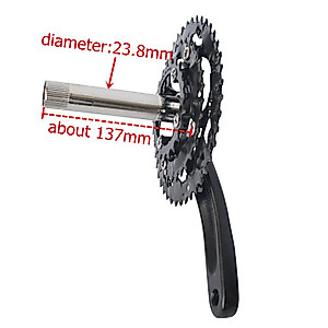 UPANBIKE Bike Crankset with Bottom Bracket for Road Bike Mountain Bicycle 8 9-Speed M430 Crank Set