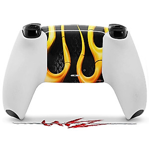 WraptorSkinz Skin Wrap compatible with Sony PS5 DualSense Controller Metal Flames (CONTROLLER NOT INCLUDED)