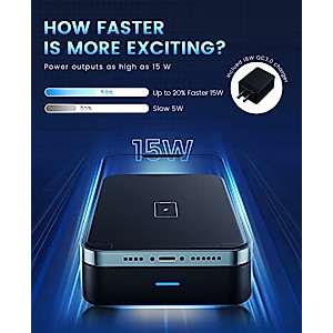 Wireless Charger, PEXXUS Portable 3 in 1 Wireless Charging Station for Multiple Devices,for iPhone 14 13 12 11 pro max XS 8,Samsung Galaxy, Apple Watch Charging Stand, Airpods 2 3 Pro Charger