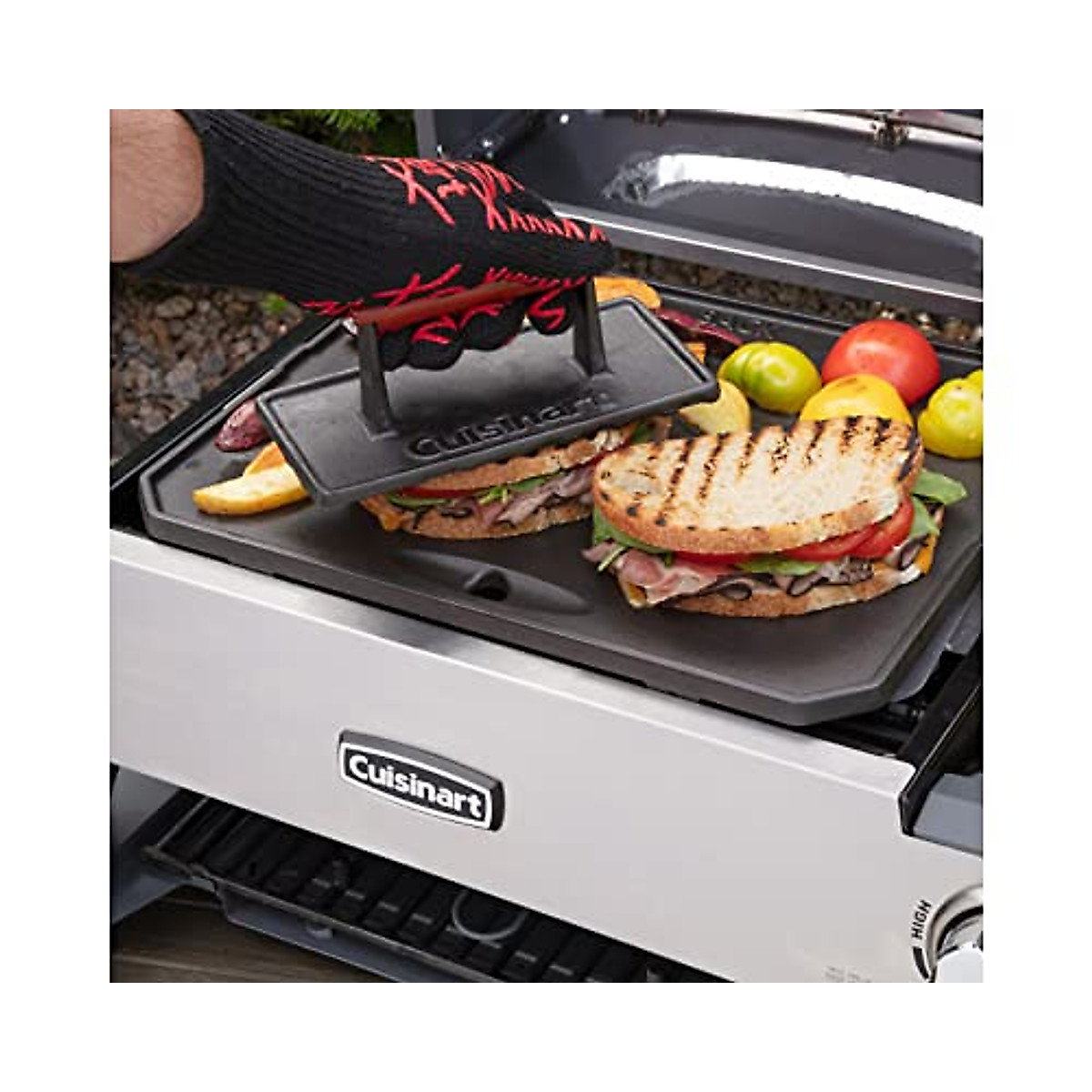 Cuisinart CGG-403 3-in-1 Pizza Oven Plus, Griddle, and Grill