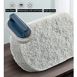 11 Pcs Griddle Cleaning Kit, Dveda Flat Top Grill Cleaning Kit for Blackstone, Flat Top Grill Cleaning Accessories on Hot or Cold Surfaces, Griddle Scouring Pads Brush with Handle, 10 Scouring Pads