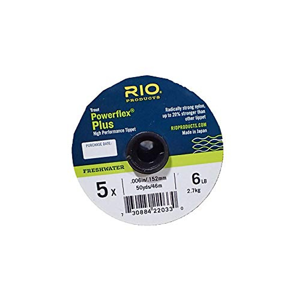 Rio Fly Fishing Tippet Power Flex-Plus 6X-Tippet 50yd Fishing Tackle, Clear