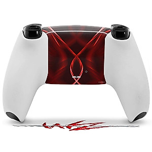 WraptorSkinz Skin Wrap compatible with Sony PS5 DualSense Controller Abstract 01 Red (CONTROLLER NOT INCLUDED)