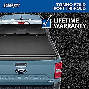 Tonno Pro Tonno Fold, Soft Folding Truck Bed Tonneau Cover | 42-307 | Fits 1997 - 2003 Ford F-150 6' 7" Bed (78.8") , Black