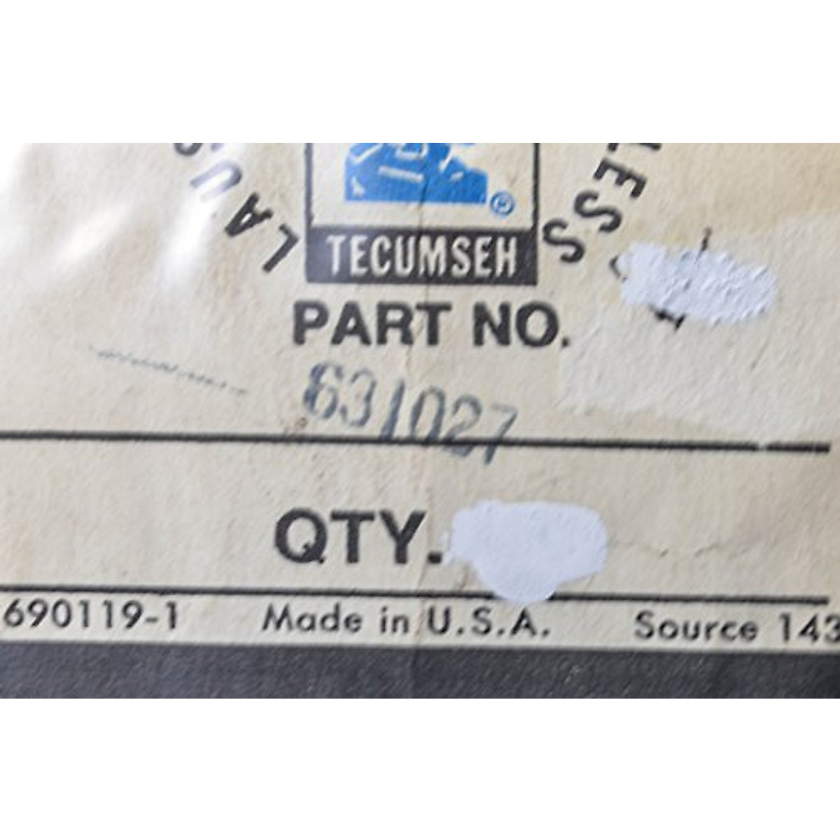 Tecumseh 631027 Lawn & Garden Equipment Engine Welch Plug (Replaces 53-005) Genuine Original Equipment Manufacturer (OEM) Part