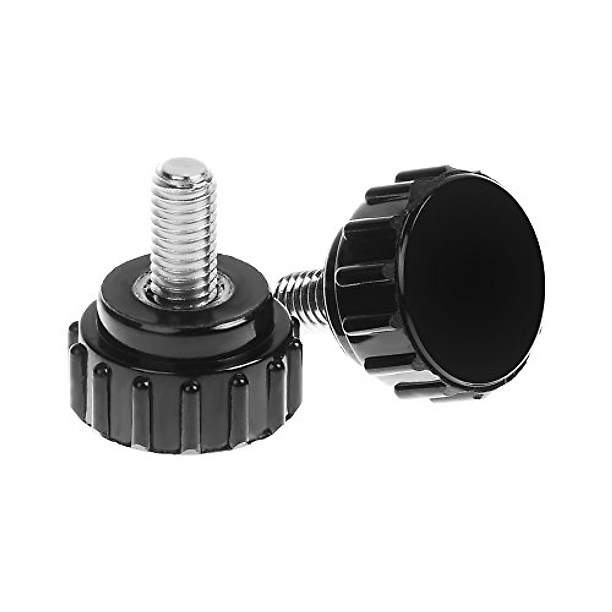 BCP 304 Stainless Steel Threaded Thumbscrew Screw On Knob for Machinery Latche (5pcs, M5 x 10mm)