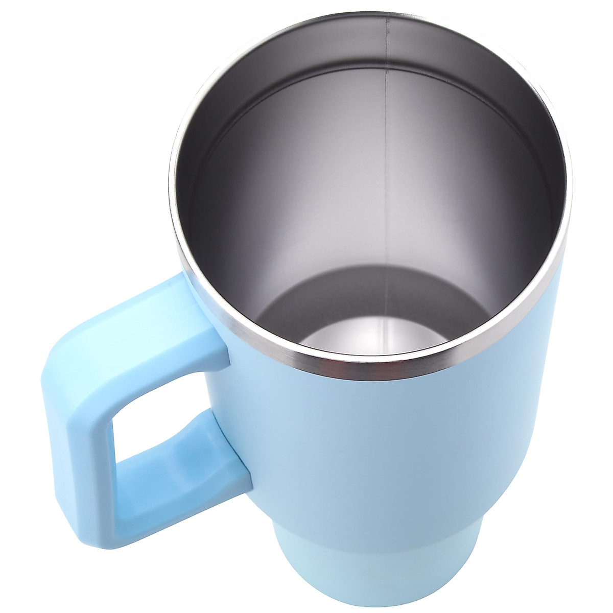 Hurley Tumbler Thermos - 40oz Double Wall Vacuum Insulated Travel Mug with Handle - BPA Free Stainless Steel Water Bottle - Leak Proof Hot and Cold Coffee Car Cup, Size 40 Ounces