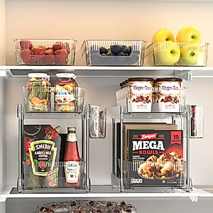 VIVAIVE 2-Tier Bathroom Organizer with Removable Dividers, 11.5" x 7.4" x 10.8" - Space-Saving and Practical Storage Solution