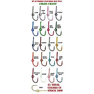 BT Outdoors Eagle Claw Gold Hat Hook Fish Hook for Hat Gold Hat Hook Plus a Free Decal