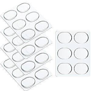 Fiada 30 Pieces Drum Dampeners Gels Silicone Gel Pads Soft Drum Dampeners for Drums Cymbals Tone Control (Transparent White)
