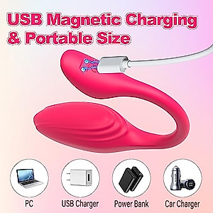 Remote Control Vibrator Sex Toys - Adult Toys Female Panty Wearable Silicone Vagina Anal Clit G-spot APP Vibrators Sex Toy Stimulator with 10 Vibration Modes, Adult Sex Toys & Games for Women Couples