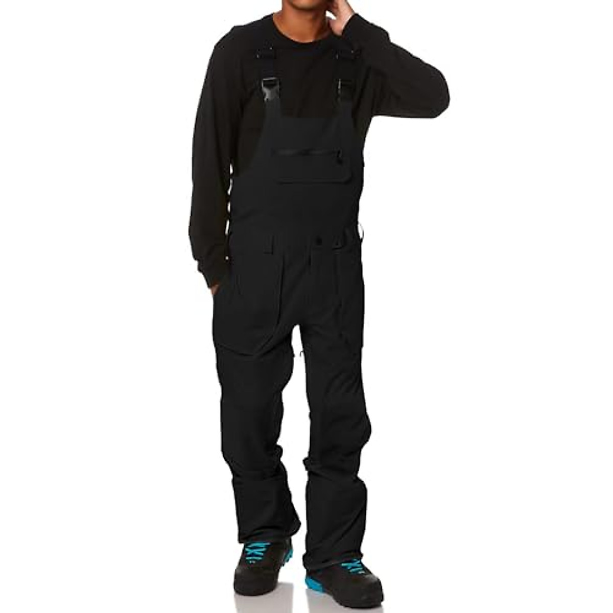 Newffr Men’s Snow Bib Water-Resistant Insulated Waterproof Snow Pants Ski Snowboard Overalls