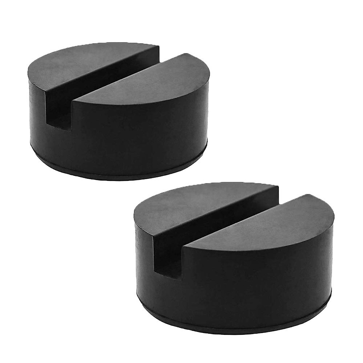 2PCS Universal Jack Pad Slotted Rubber Jack Pad Medium Size - Frame Rail Protector Puck/Pad Keeps Pinch Weld