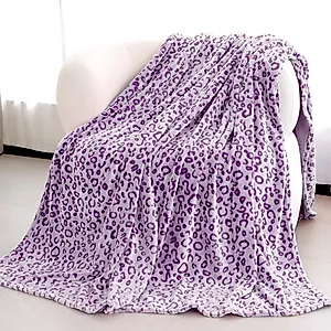 Warm Blanket Purple Lightweight Blanket Soft Throw Blankets for Bed