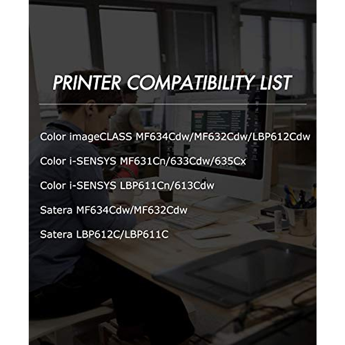 (Pack of 3) Compatible 045 045H Toner Cartridge Canon045 CRG-045 CRG-045H (3xBlack, 1,400 Page Yield) for use in Laser Printer Color imageCLASS MF632CDW MF634CDW imageCLASS LBP612CW, Sold by GTS