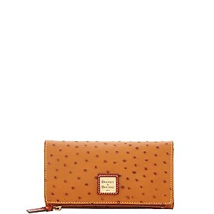 Dooney & Bourke Ostrich Foldover Wallet