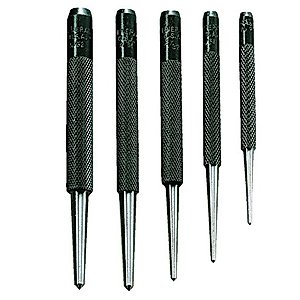 General Tools Round Shank Center Punches #SPC74, Set of 5 from 1/16 in. to 5/32 in.