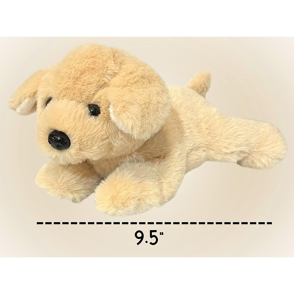 Jolitee Golden Retriever Stuffed Animals Dog Soft Huggable Golde Plushie 9.5x7 Best Stun Plush Tan Animal, Puppy Animal for Kids, Small Stuffedffed Labrador, Yellow (GOLD9)