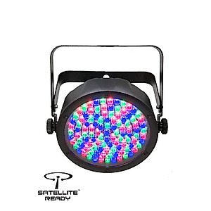 Chauvet 56 Light Emitting Diode Digital Multiplex Battery Powered Slim Par Can Stage Pro DJ Lighting Effects for Party Needs, Green and Red