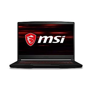 MSI GF65 Gaming Laptop: 15.6" 144Hz FHD 1080p, Intel Core i7-10750H, NVIDIA GeForce RTX 3050, 8GB, 512GB NVMe SSD, Red Keyboard, Win 10, Black (10UC-439)