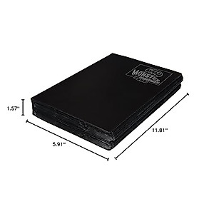 Monster 9 Pocket Trading Card XL Binder - Matte Black Album, Anti-Theft & Anti-Drop TCG Protection w Side Loading Padded Pockets, Double Sided, Holds 720 Cards, For Sport, Gaming, Kpop, Christmas Gift