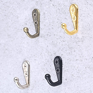 KBREE Set of 5 Hooks WallScrews Keys Bags Towels Hat Rack Kitchen Hooks