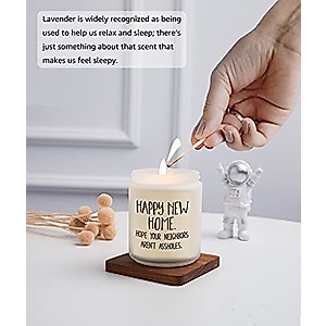 House Warming Presents for New Home- Housewarming Gift, New Home Gifts for Home, Funny Housewarming Gifts, New Home Owner Gift, New House Gift, Lavender Candles (7oz)