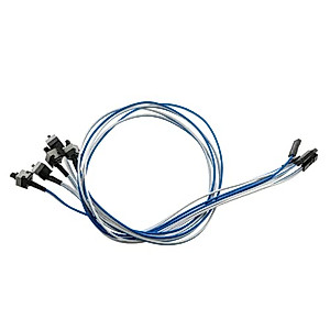 SJZBIN 5pcs ATX PC Motherboard Power Switch Cord Power Momentary Connector Cable 2 Pin SW Desktop Computer On Off Restart Button Power Cable 50cm