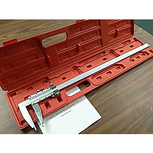 24" HEAVY DUTY VERNIER CALIPER-stainless fine adjustment 4" jaw depth #106-755